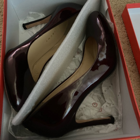Ivanka Trump | Shoes | Size Dark Red Patent Leather Ivanka Trump 3 Inch ...